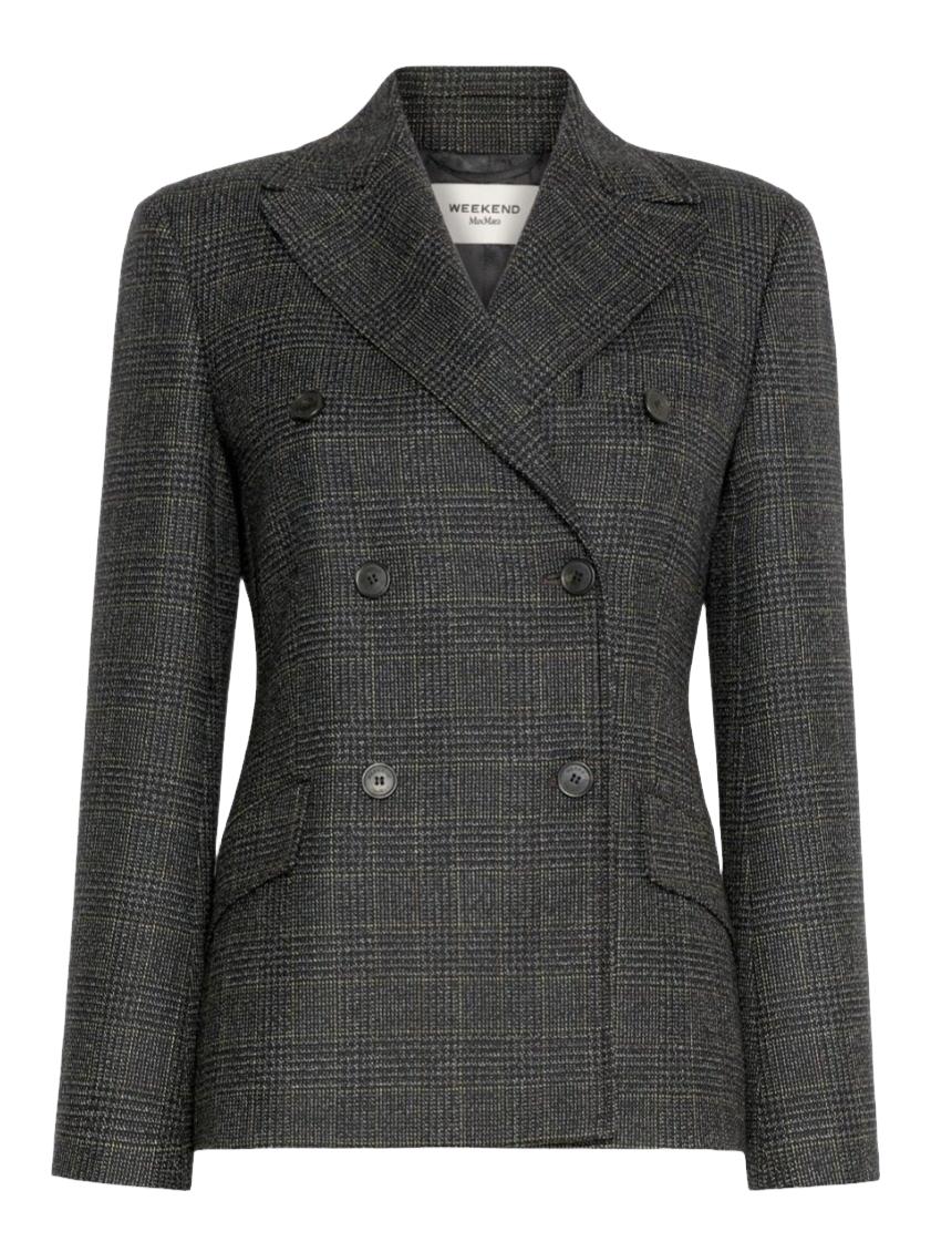 MAX MARA Weekend Max Mara Prince of Wales Check Wool Blazer